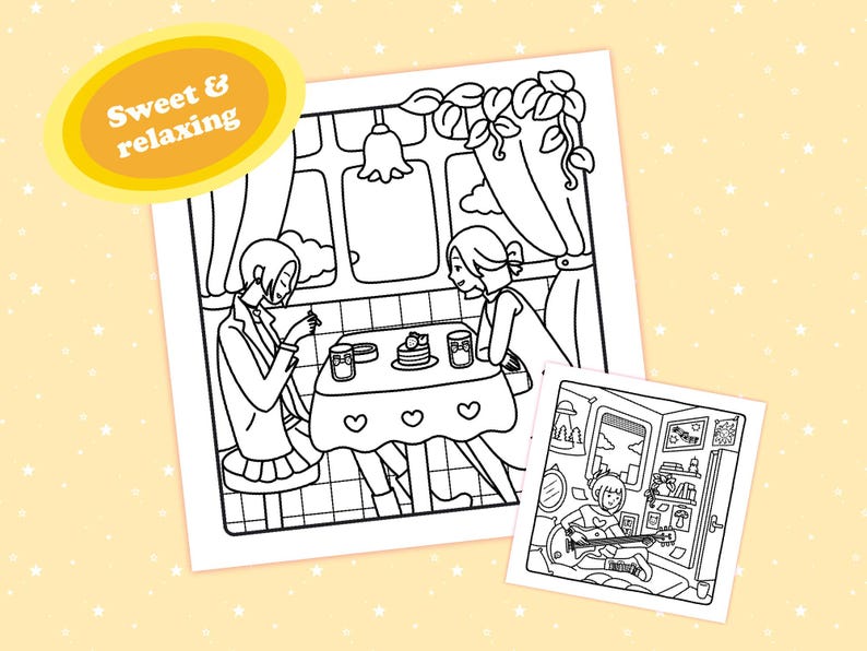 E-girl Moments – Cute & Cool Girly Coloring Pages for Kids, Teens ...