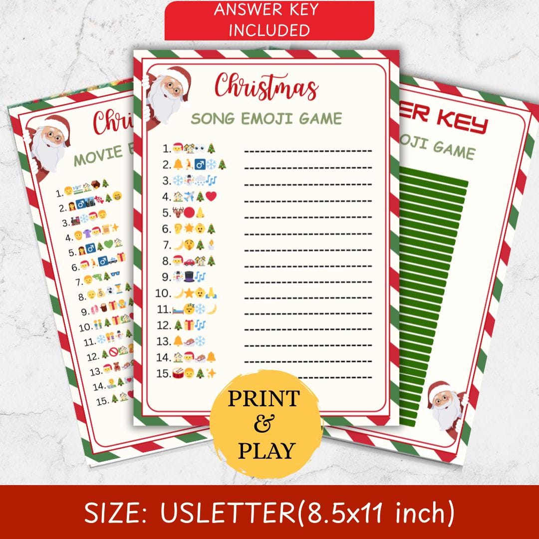 Christmas Emoji Games, Christmas Movie and Songs Emoji Games, Christmas ...