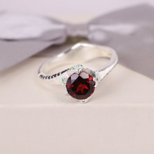 Lab Ruby Ring July Birthstone Engagement Ring Ruby Emerald - Etsy