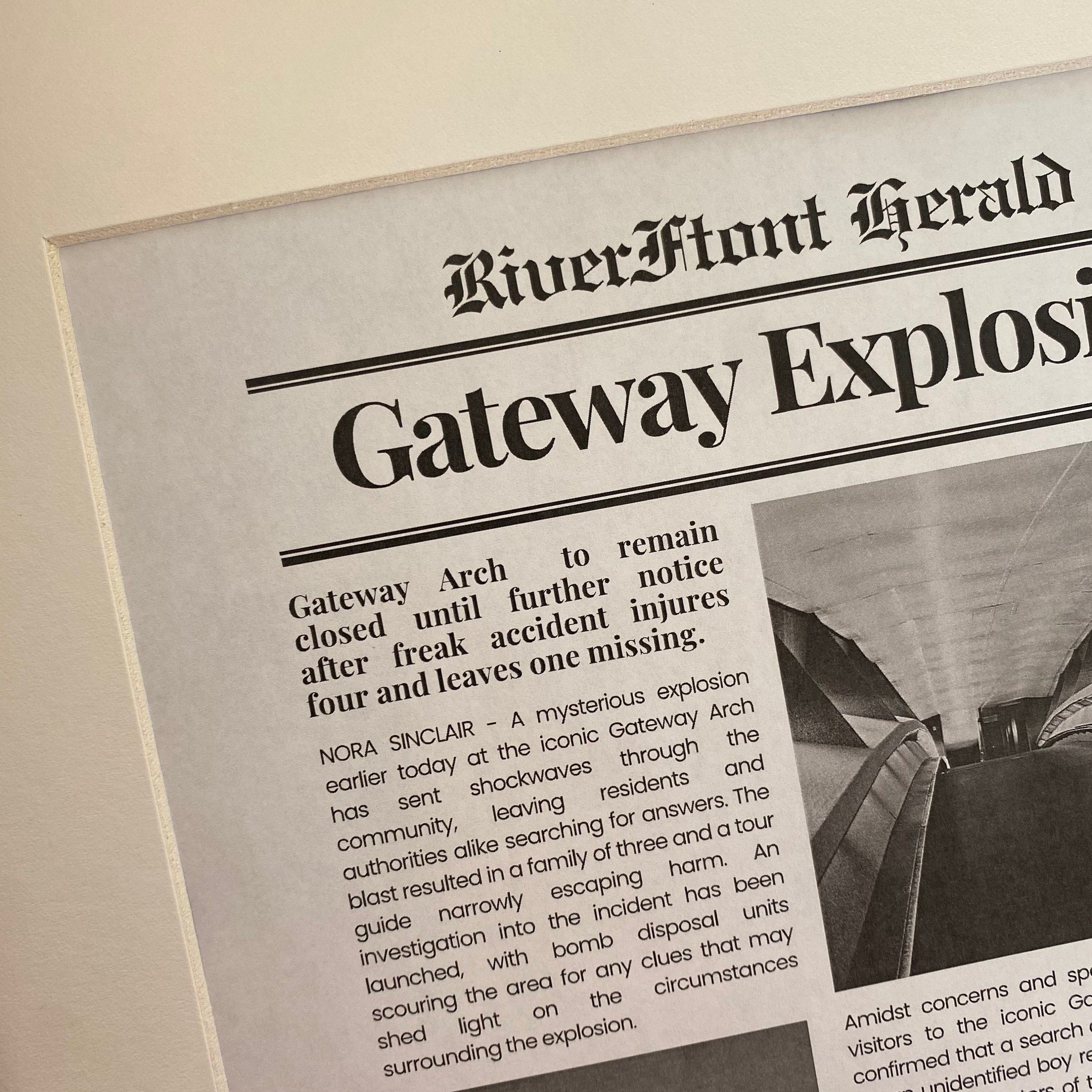 Percy Jackson Newspaper Article: Gateway Explosion - Etsy