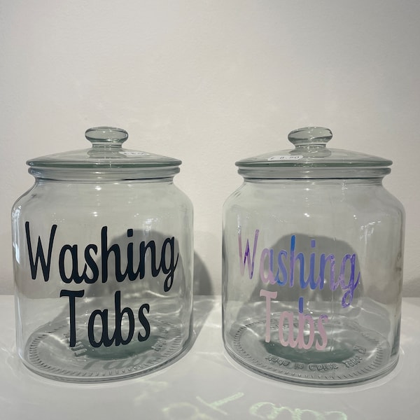 Washing Tab Jars - Etsy UK
