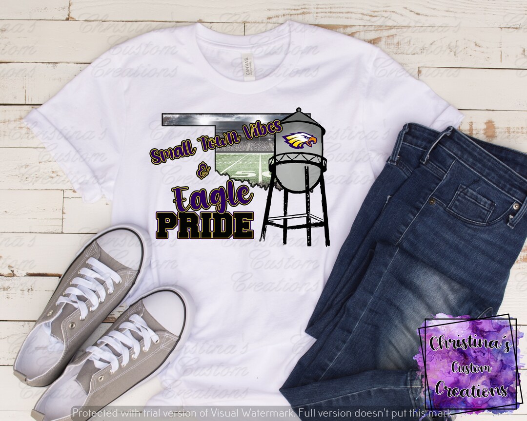 Purple and Gold Small Town Vibes PNG, Digital Design for Sublimation - Etsy