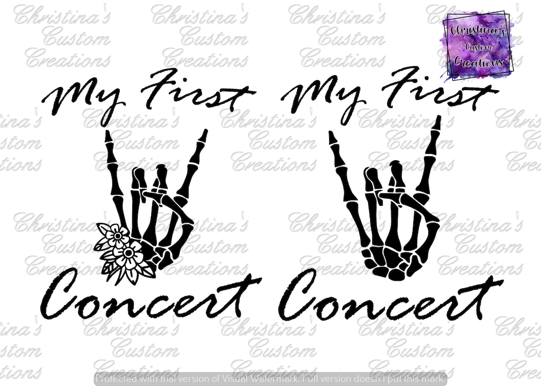 My First Concert SVG, PNG, JPG, Digital Design for Cricut, Silhouette ...