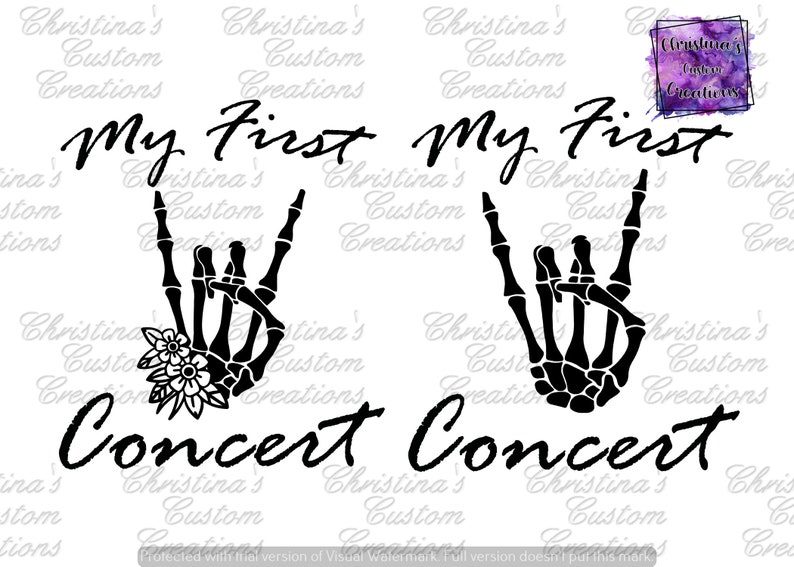 My First Concert SVG PNG JPG Digital Design for Cricut - Etsy