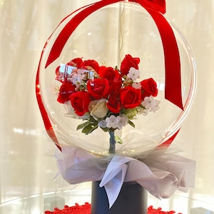 Roses Bobo Balloon Flower Bouquet, the Perfect Gift for Any Occasion ...