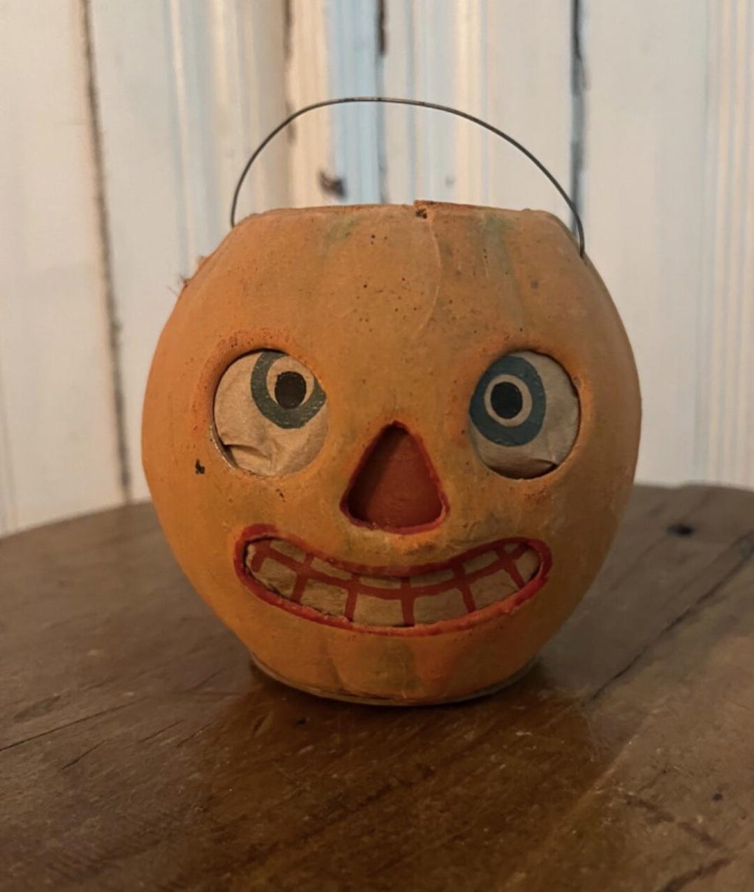 Antique German Pulp Paper Pumpkin, Dim: 3.25" H X 3.75" W - Etsy