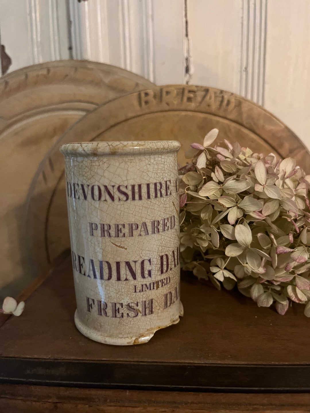 Antique English Horner's Devonshire Clotted Cream Pot - Etsy