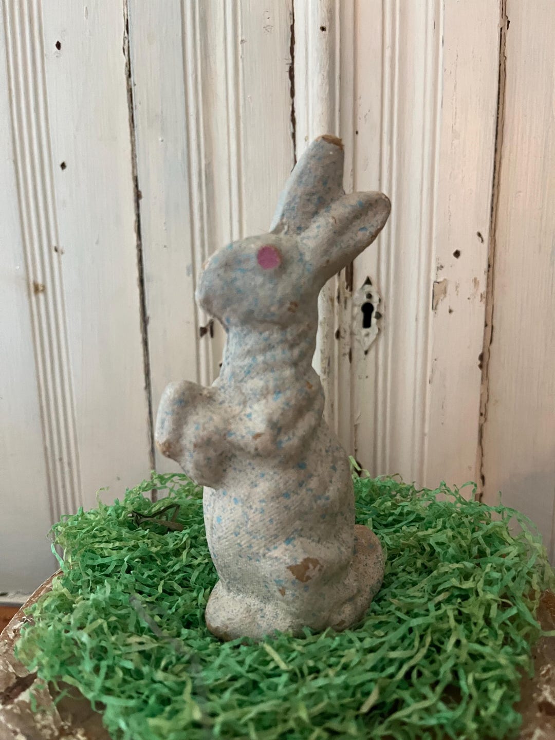 Vintage Paper Mache' Bunny, Candy Container - Etsy