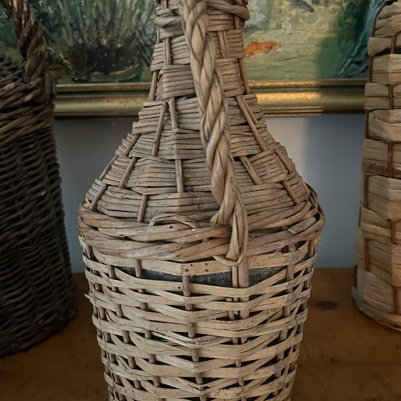 Wicker Demijohn - Etsy