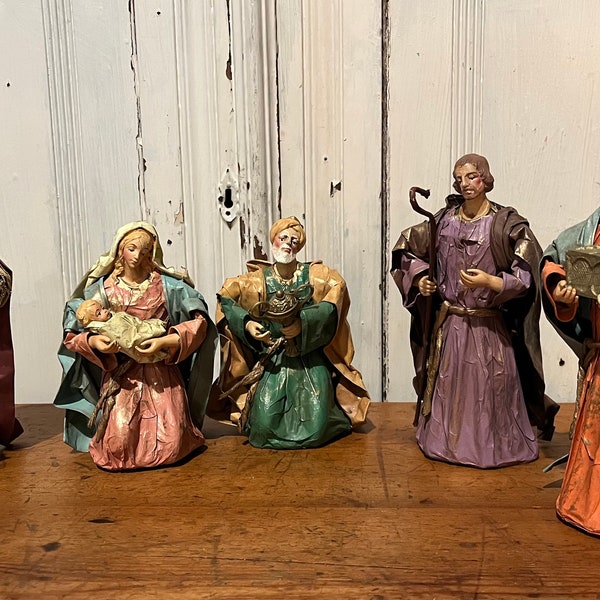 Paper Mache Nativity - Etsy