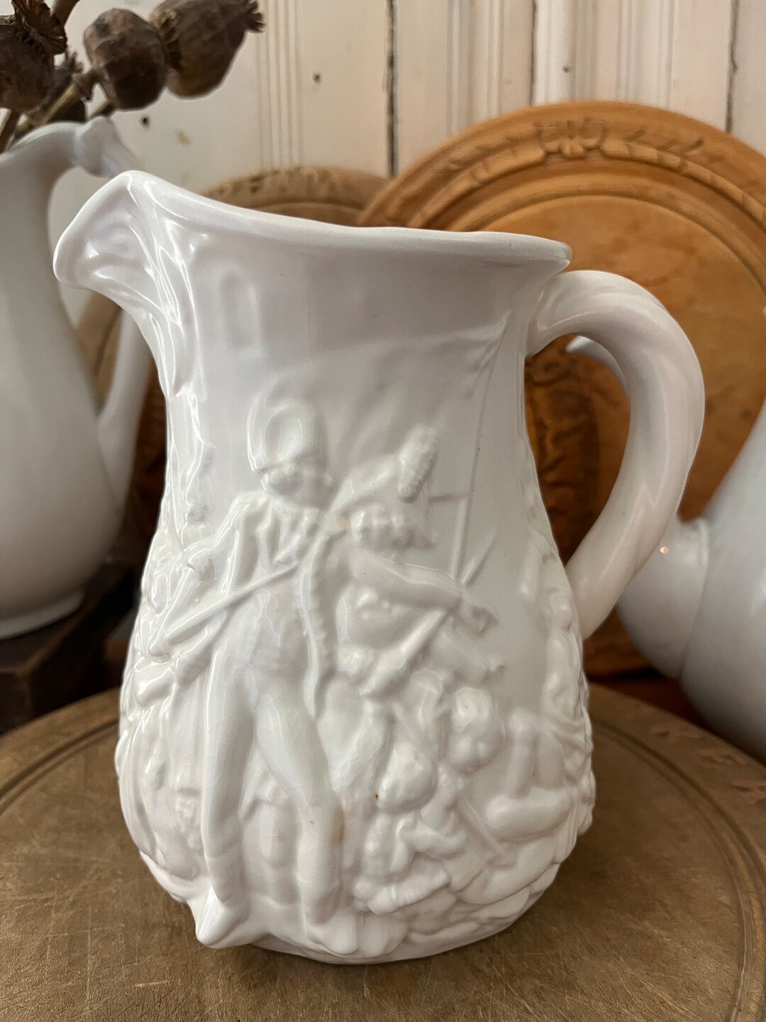 Jones & Walley, Staffordshire, England Porcelain Jug C. 1835-1845 - Etsy