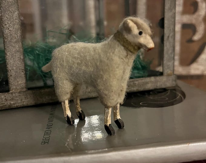 Vintage German Putz Style Matchstick Leg Sheep - Etsy