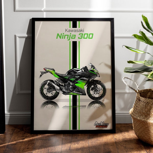 Kawasaki Ninja Wall Art - Etsy