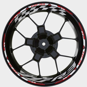 Yamaha YZF-R3 Wheel Decals Rim Stickers YZF R7 Rim Tape Set R1 R6 R3 ...