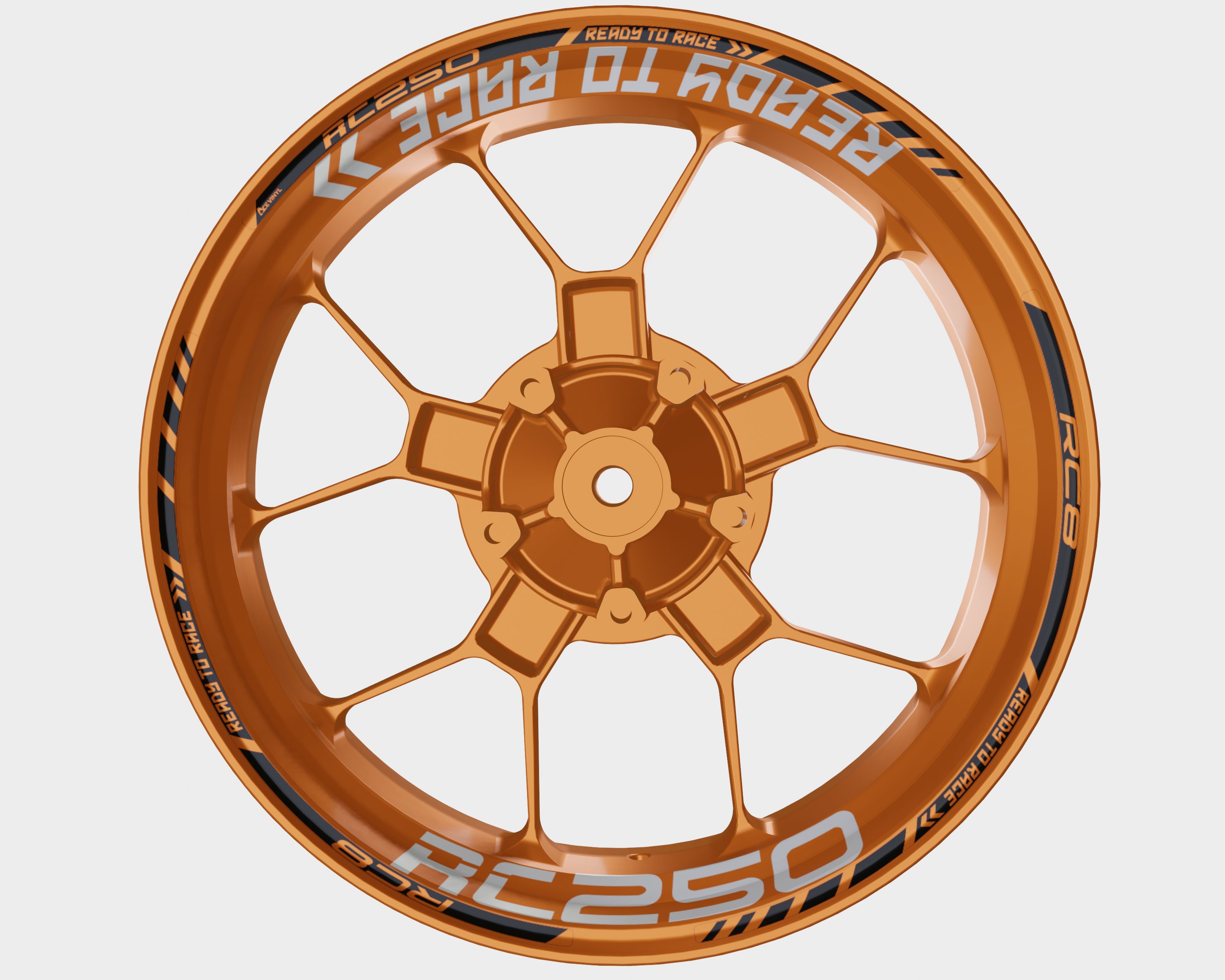 KTM RC125 Wheel Decals Rim Stickers Tape Set Reflective | Etsy