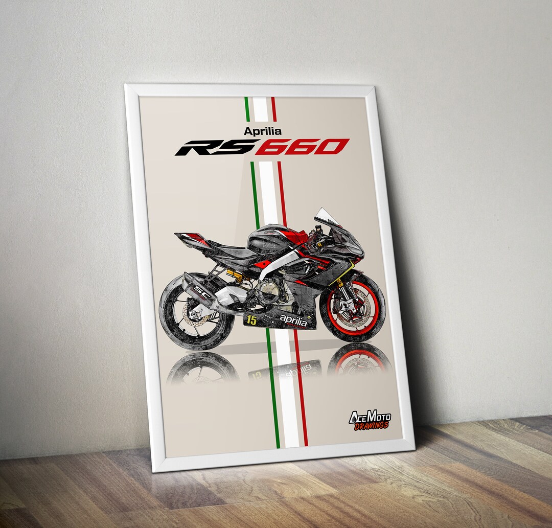 Aprilia RS660 Trofeo 2023 | Motorcycle Poster, Bike Wall Art Decor ...