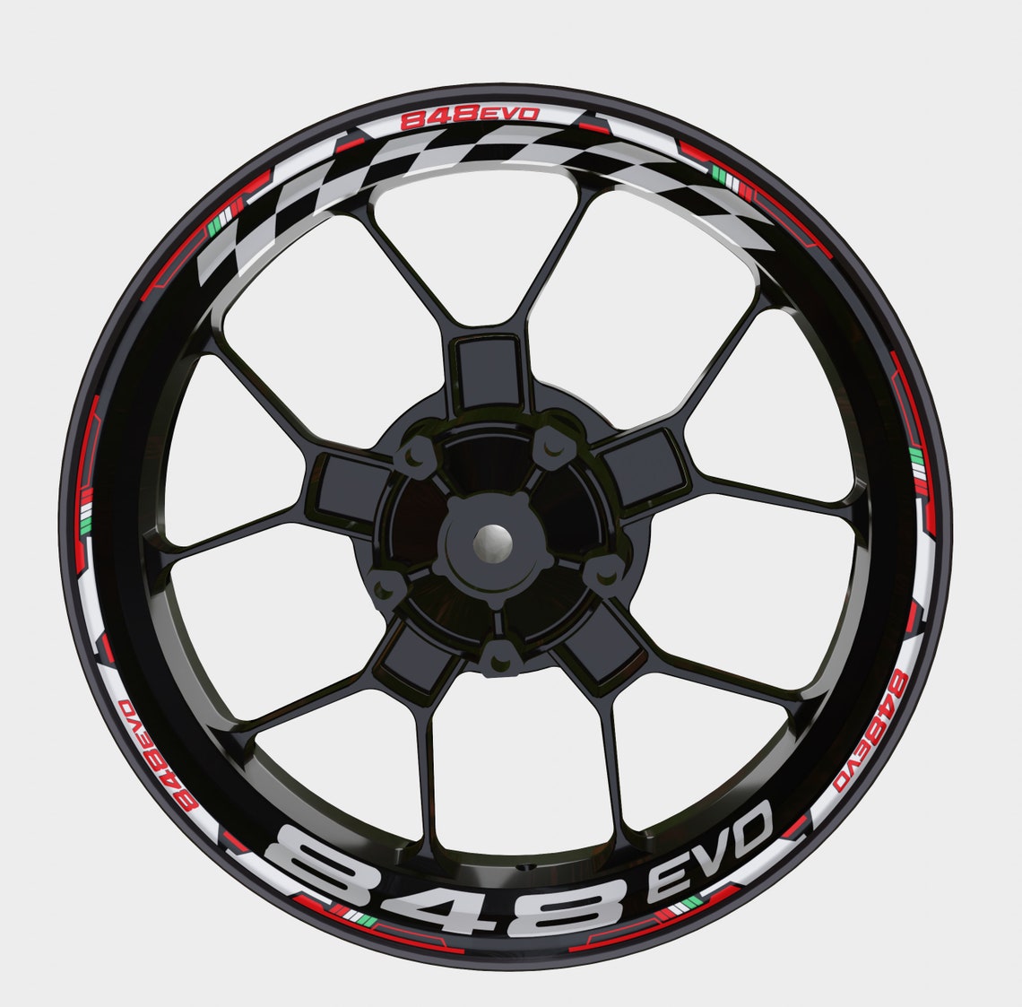 DUCATI 848 Evo Wheel Decals Rim Stickers Corse Autoaufkleber | Etsy