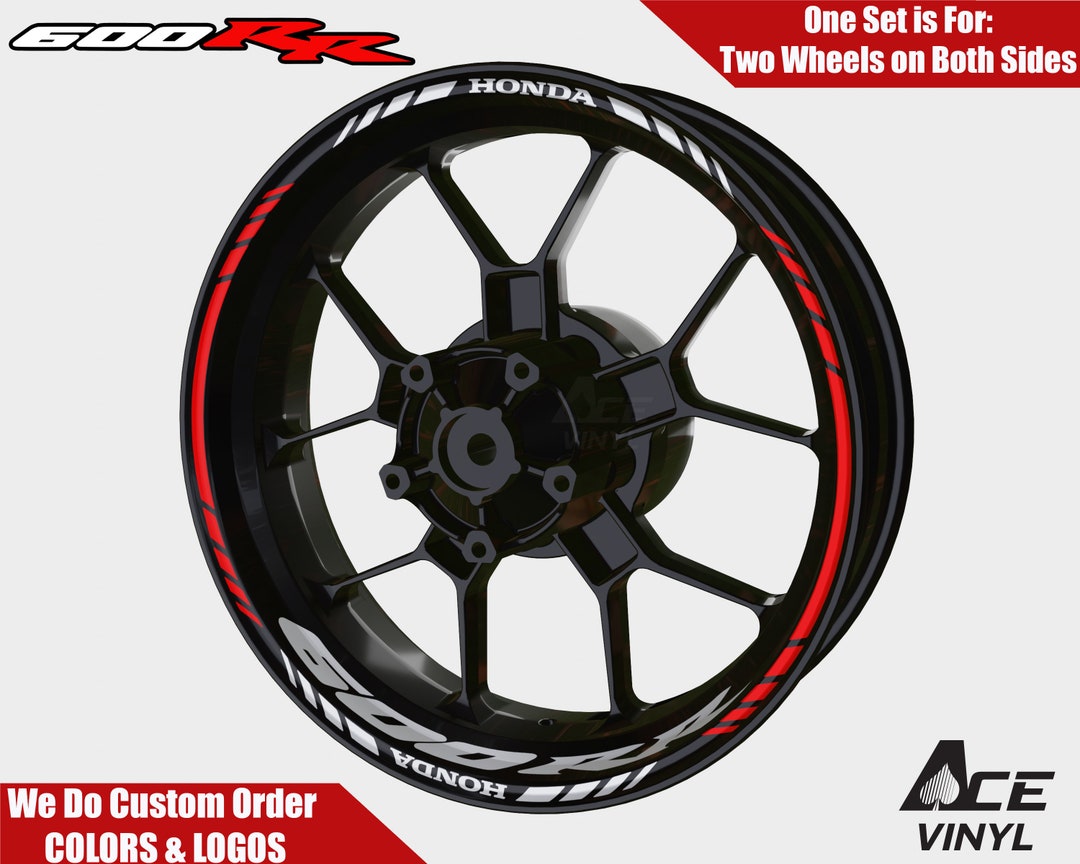 Honda CBR600RR Decals Racing Rim Stickers CBR 600RR Rim Tape Set CBR ...