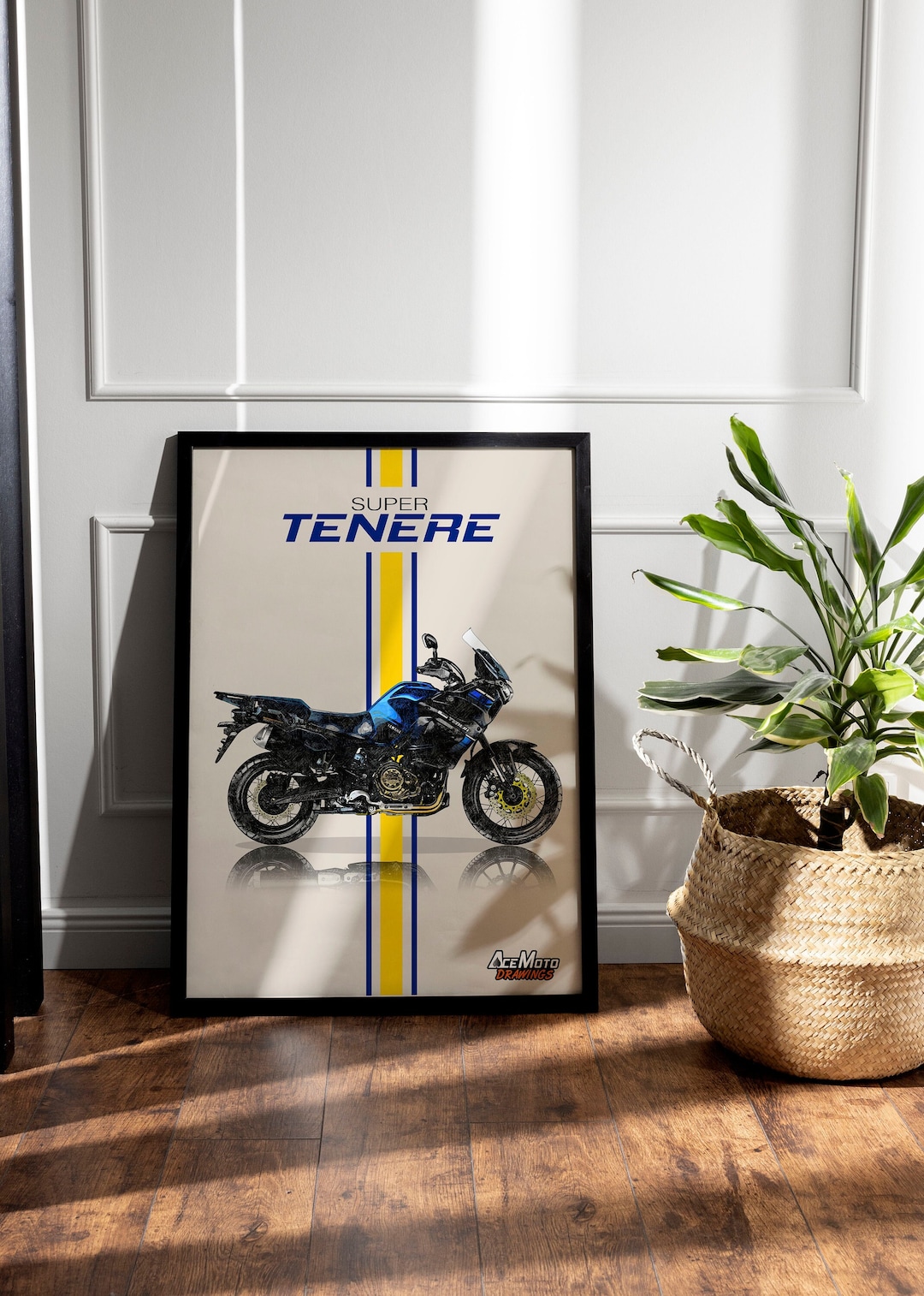 Yamaha XT1200ZE Super Tenere 2017 | Motorcycle Poster, Bike Wall Art ...