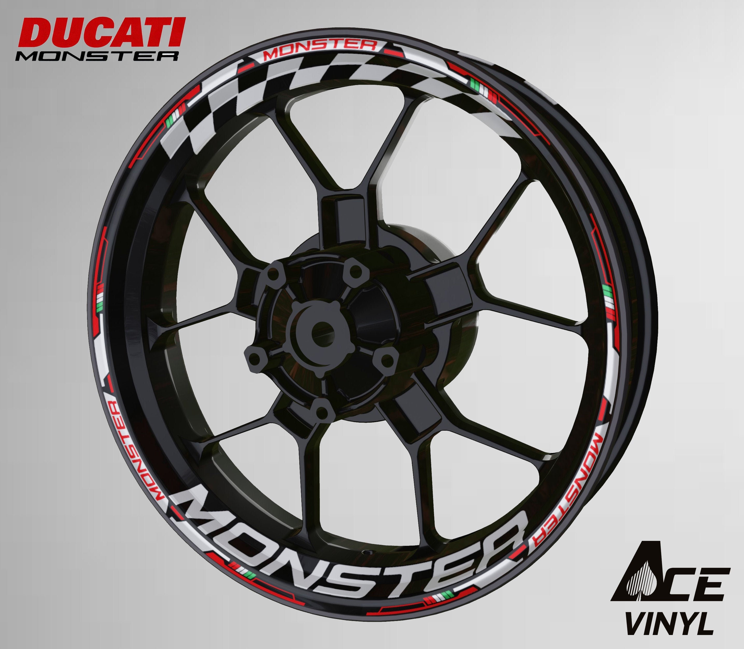 DUCATI Streetfighter V4S V4 Wheel Decals Rim Stickers Panigale - Etsy