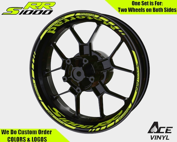 BMW S1000RR Wheel Decals Set S1KRR Sticker Rim Set S 1000RR | Etsy