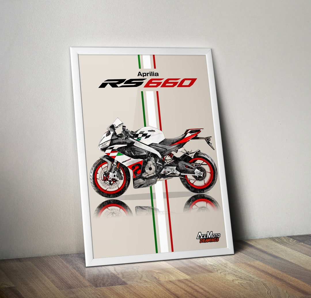 Aprilia RS 660 Extrema 2023 | Motorcycle Poster, Bike Wall Art Decor ...