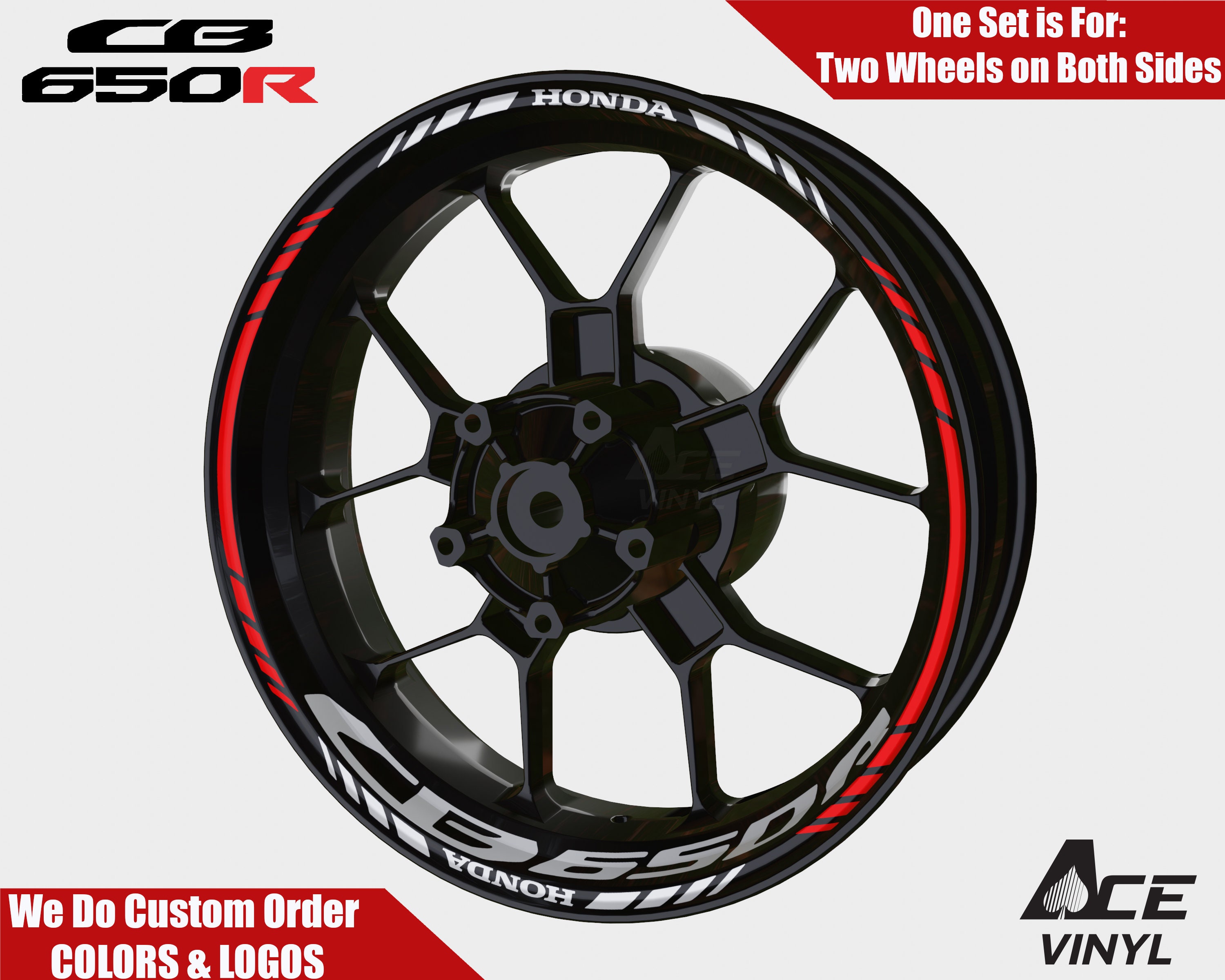 Honda CB650R Decals Racing Rim Stickers CB 650R Rim Tape Set - Etsy