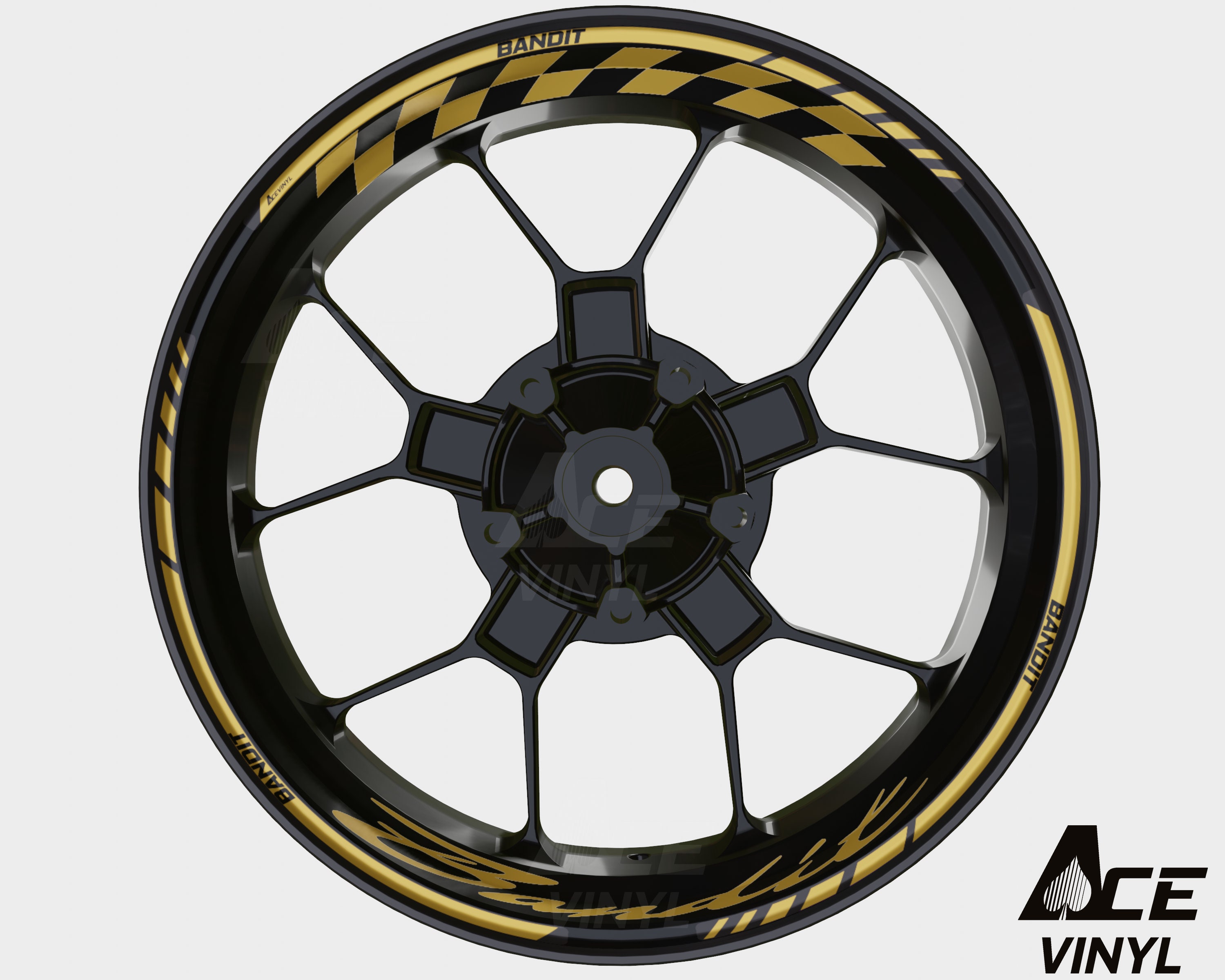 Suzuki Bandit 1200s Wheel Decals Rim Stickers Rim Tape Set Reflective ...