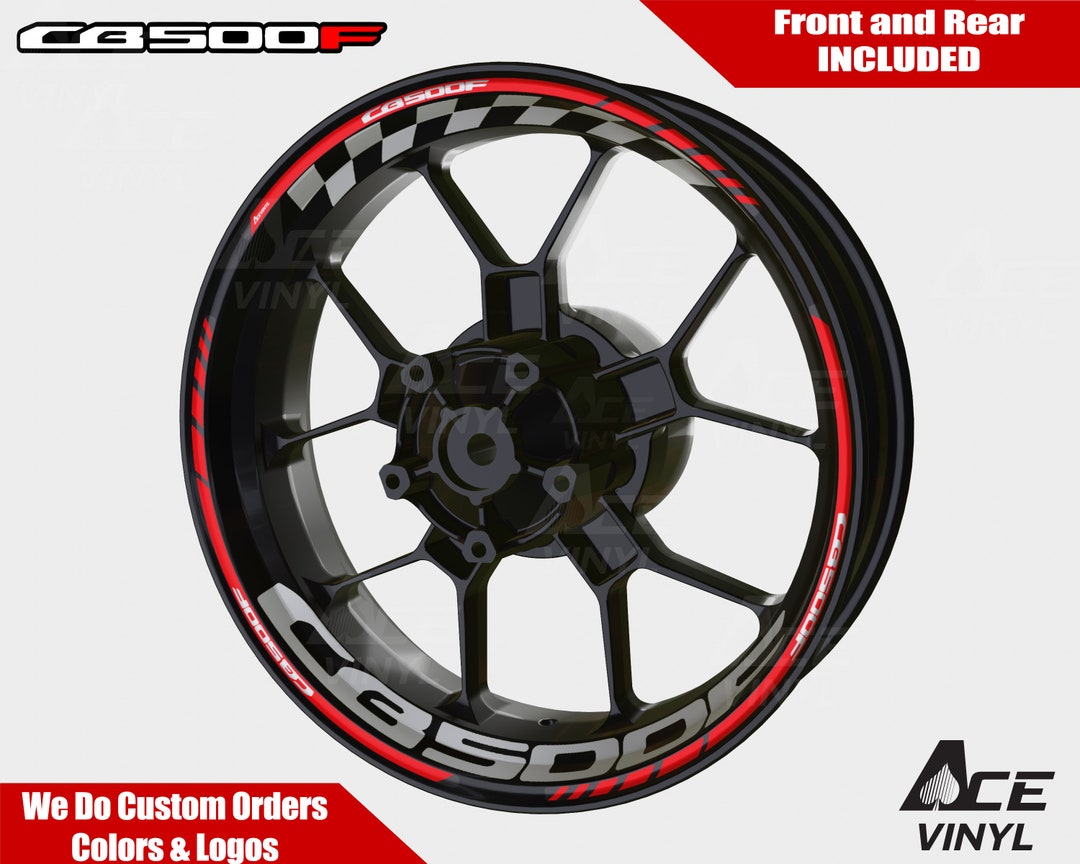 Honda CB500F Wheel Decals Rim Stickers CB 500F 500X 125F CBR 250 250R ...