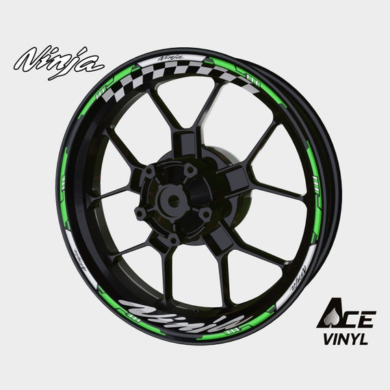 Stickers, Labels & Tags Kawasaki Ninja Wheel Decals Rim Stickers ER6 N ...