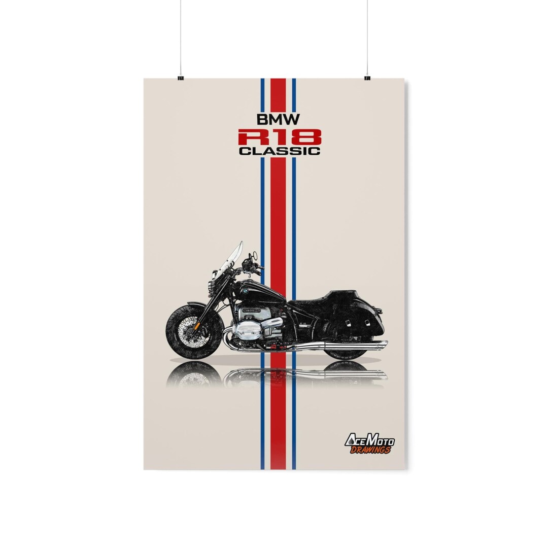 BMW R18 Classic Drawing Wall Art Frame Poster 2023 - Etsy