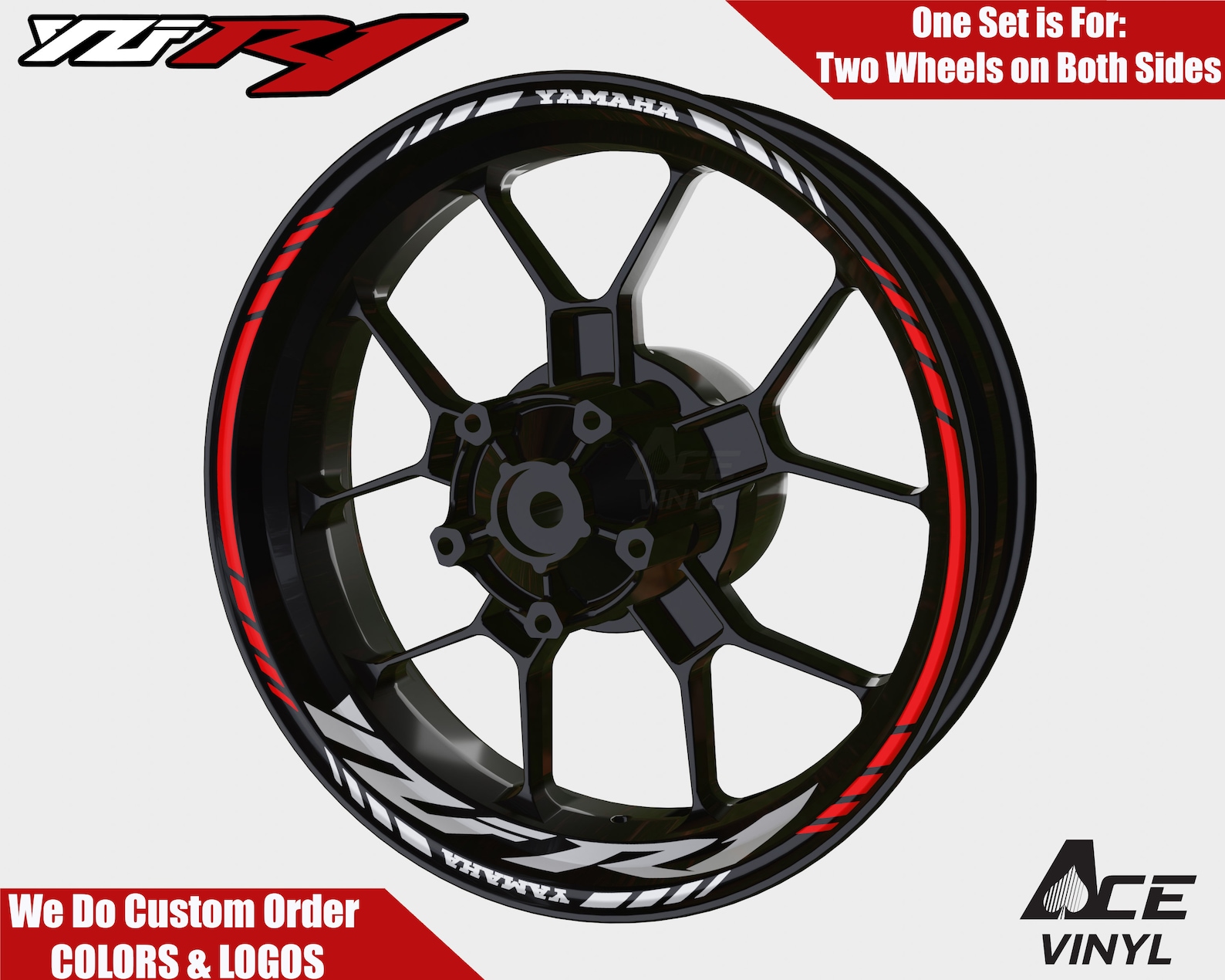 Yamaha YZF-R7 Wheel Decals Rim Stickers YZF R7 Rim Tape Set R1 - Etsy UK