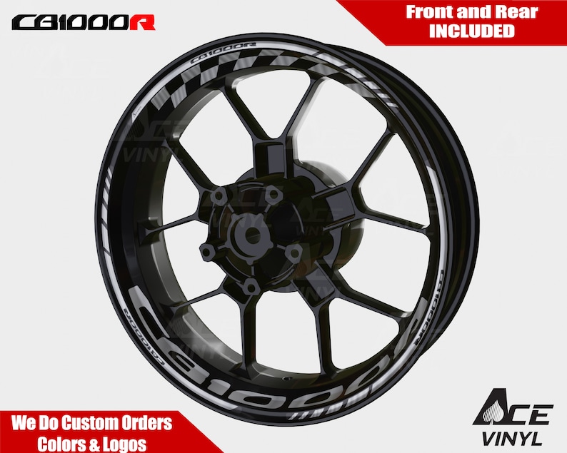 Honda CB1000R Wheel Decals Rim Stickers CB 1000R Neo Cafe Rim Tape Set ...