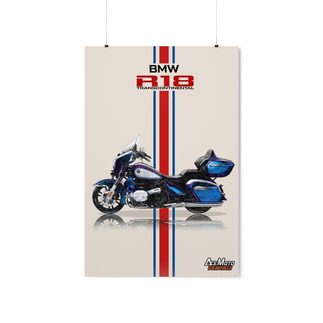 BMW R18 Transcontinental Drawing Wall Art Frame Poster - Etsy