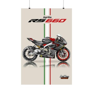 Aprilia RS660 Trofeo 2023 | Motorcycle Poster, Bike Wall Art Decor ...