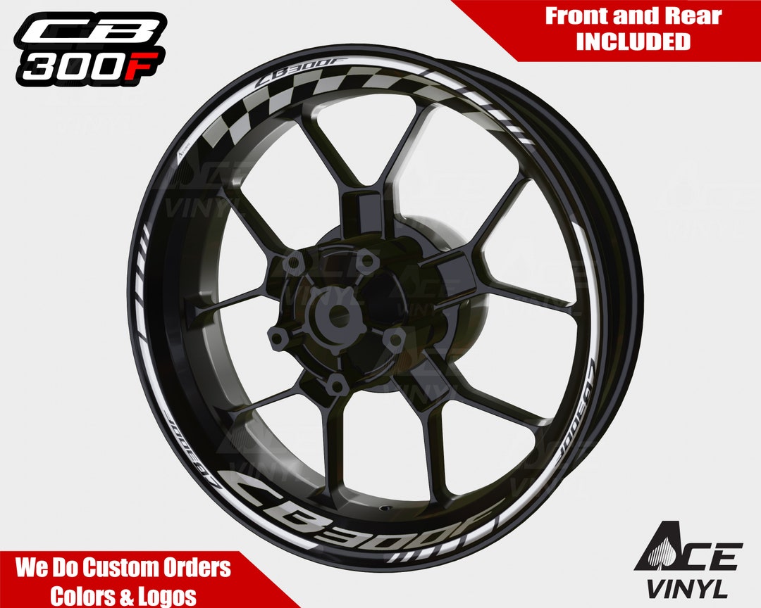 Honda CB300F Wheel Decals Rim Stickers CB 300R 300 125F CBR 250 250R ...