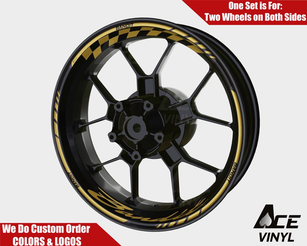 Suzuki Bandit 1200s Wheel Decals Rim Stickers Rim Tape Set Reflective ...