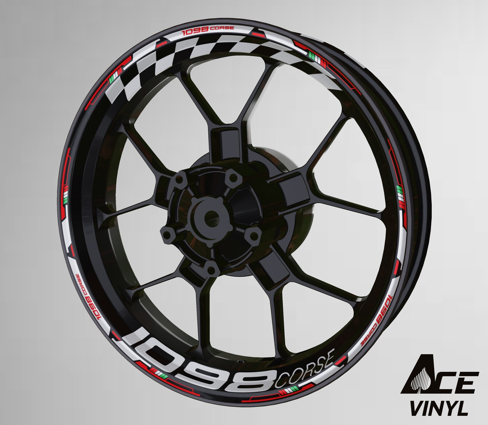 DUCATI 1260 Multistrada Wheel Decals Rim Stickers Corse Autoaufkleber ...