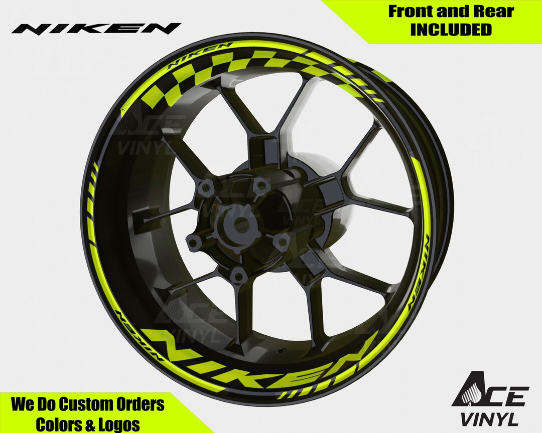 Yamaha Niken Wheel Decals Rim Stickers Rim Tape Set R1 R6 R3 YZF600R ...