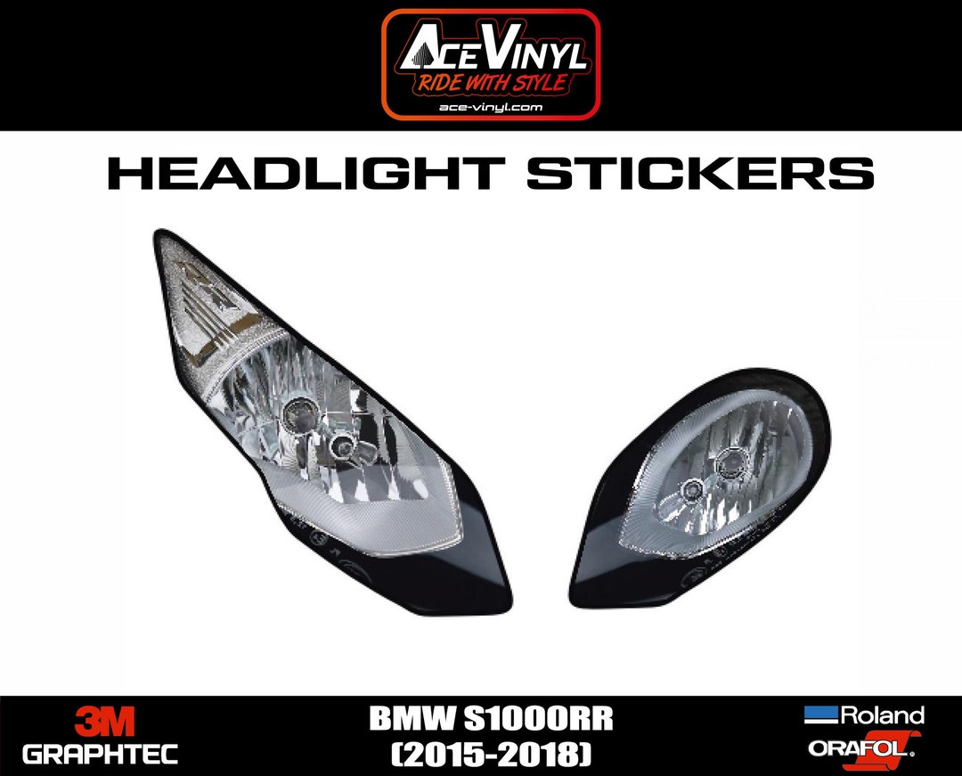 BMW S1000RR Headlight Decals Set M1KRR Sticker Rim Set M M1000RR ...