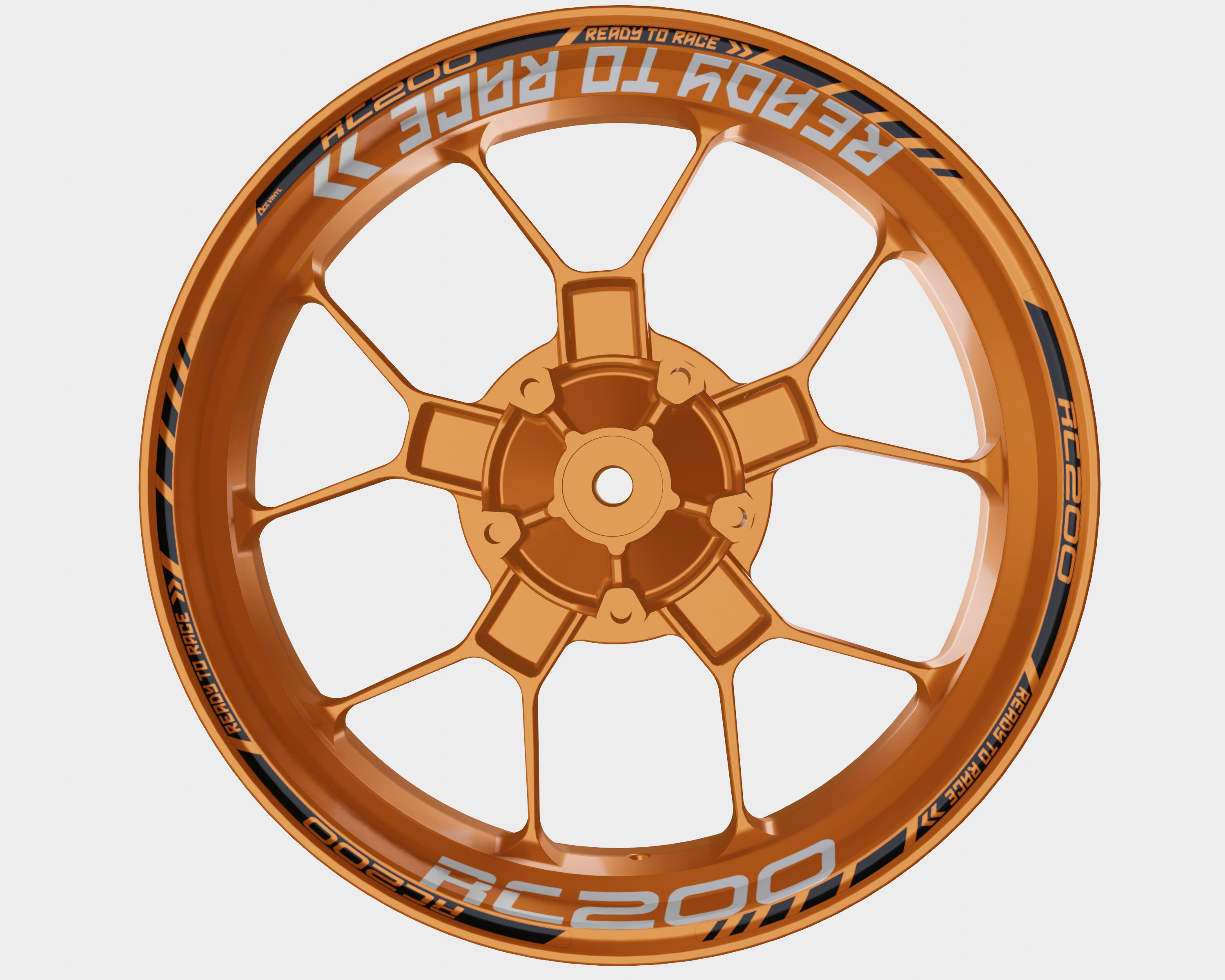 KTM RC390 Wheel Decals Rim Stickers Tape Set Reflective Autoaufkleber ...