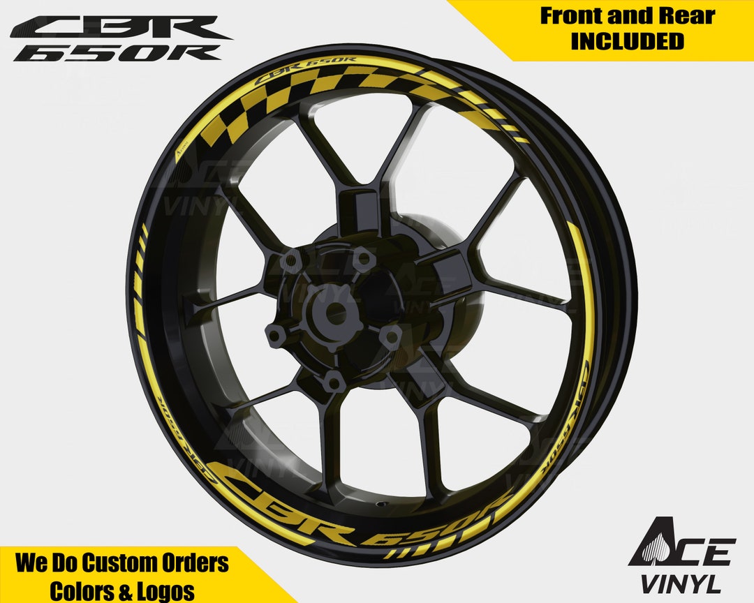 Honda CBR650R Wheel Decals Rim Stickers Cbr 650 R F4i F4 F3 F2 600RR ...