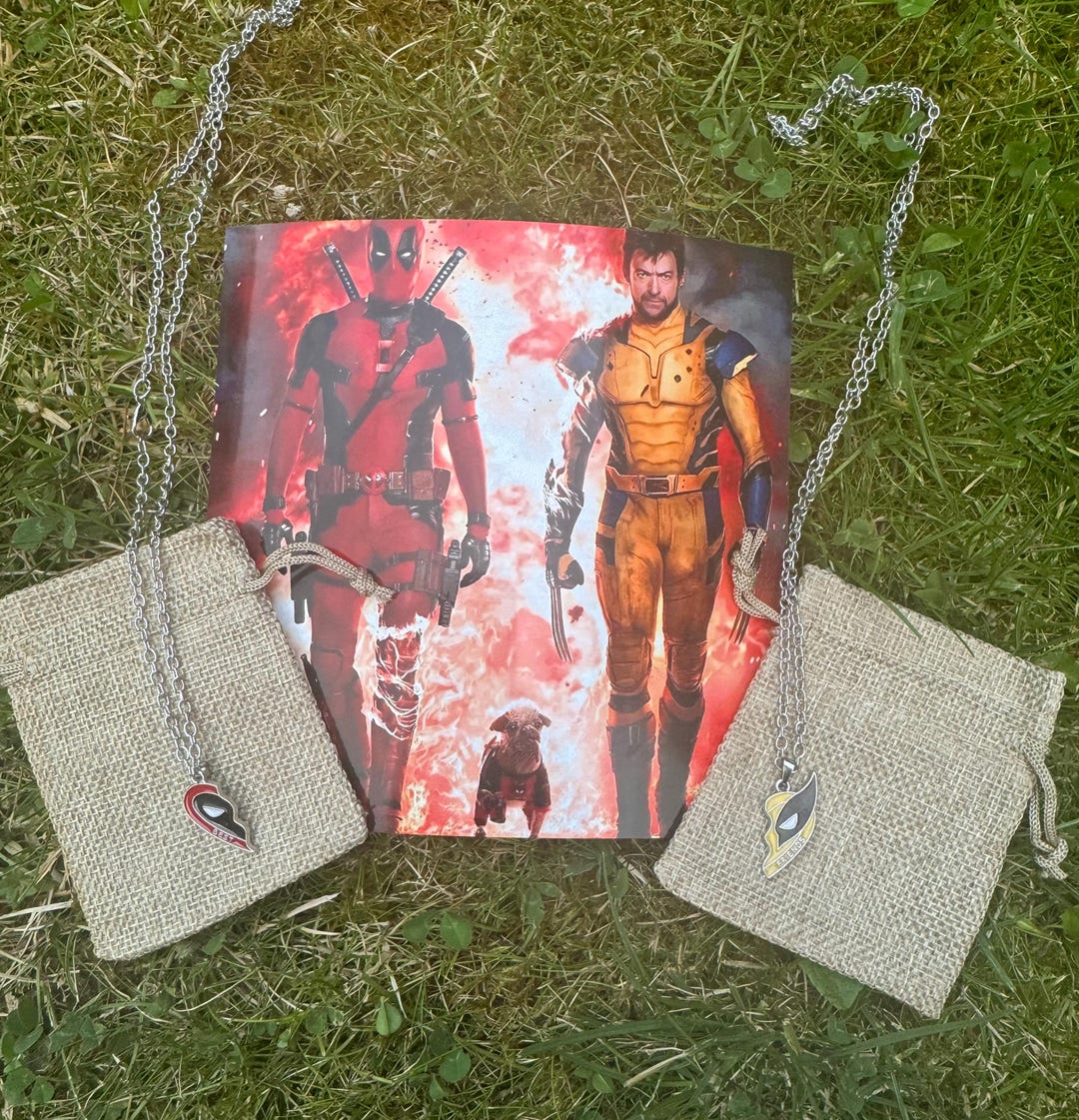 Deadpool &wolverine Best Friend Necklaces Set - Etsy