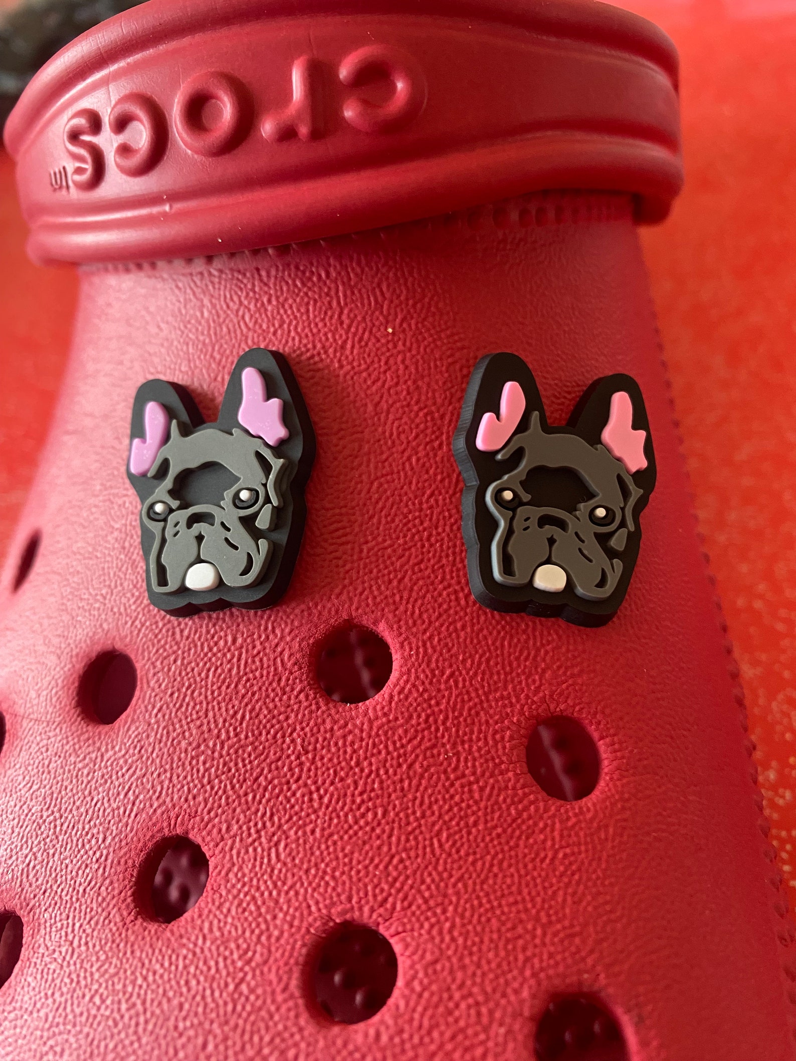 French Bulldog Croc Charmsx2 - Etsy UK
