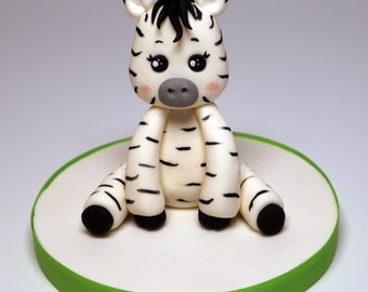 Zebra Cake Topper - Etsy