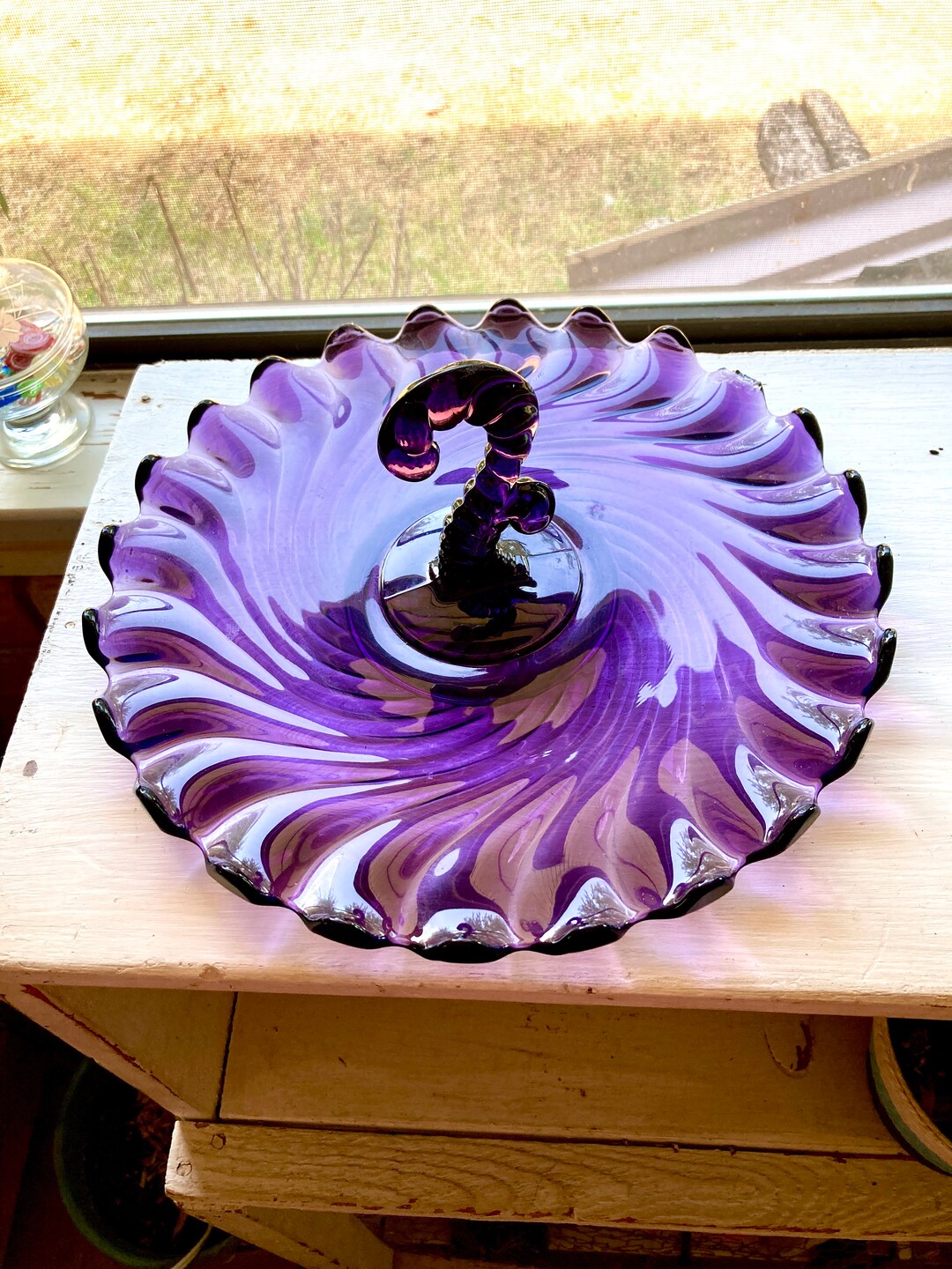 1/2 OFF Beautiful Colony Torte Plate With Unique Handle on - Etsy