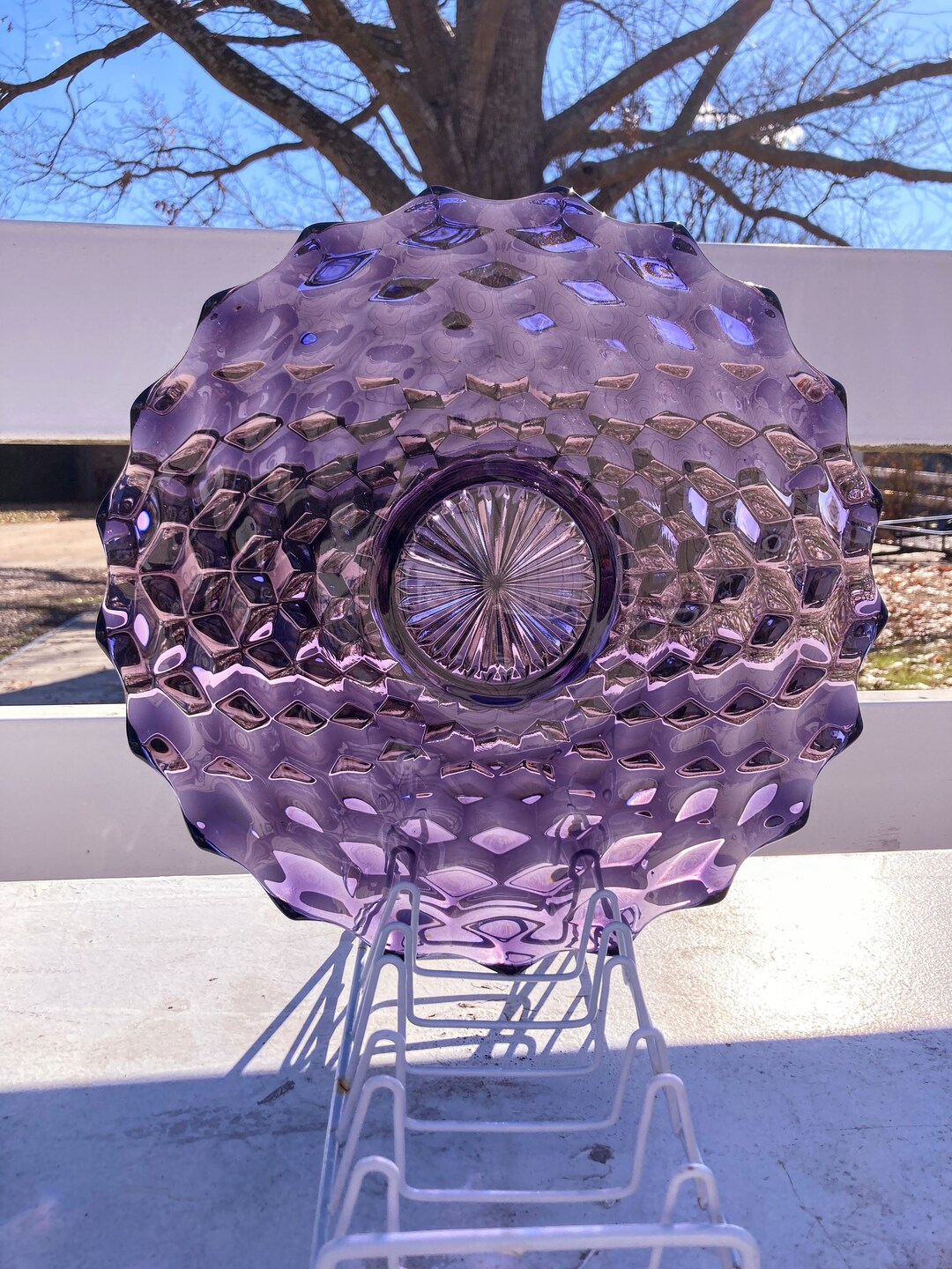 Large American, Fostoria Platter, Amethyst Color - Etsy