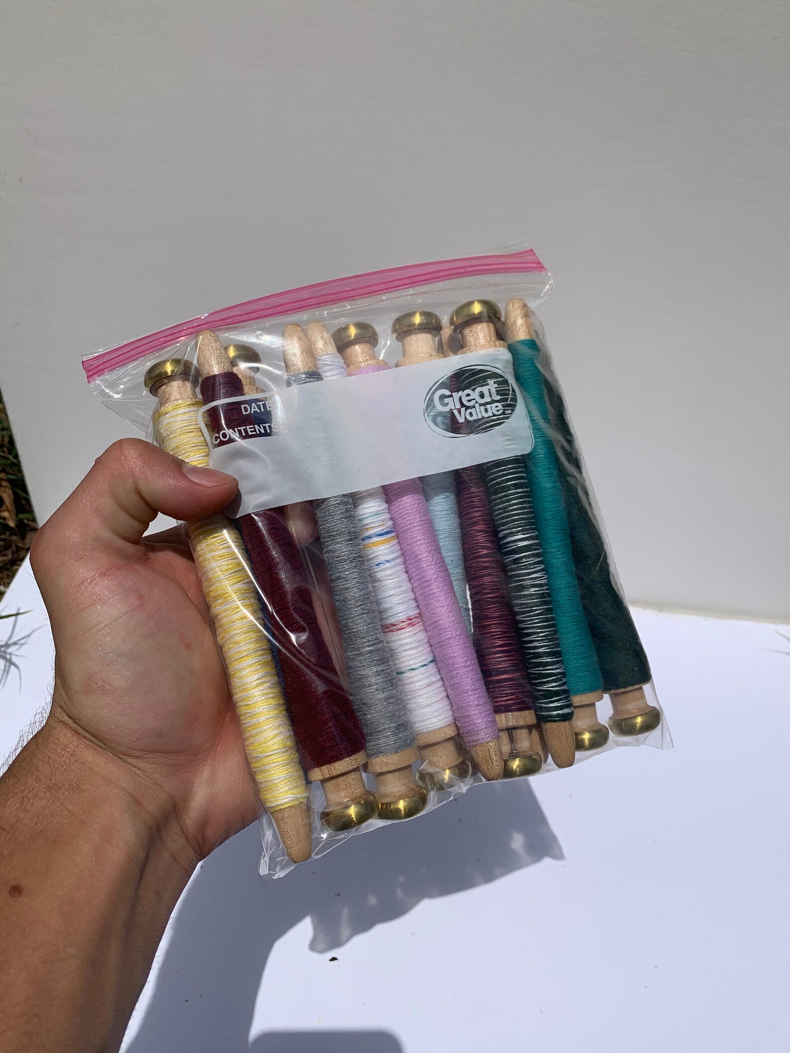 Wrapped Pen Quills, Colored Thread, Packaged, Various Color Choices ...