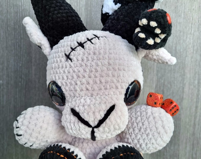 Crochet Oogie Boogie Goat Plushie - Etsy