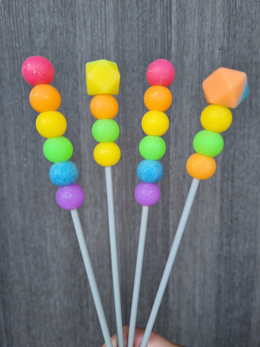 Amigurumi Sewing Sticks Rainbow Glow in the Dark and Glitter Version ...